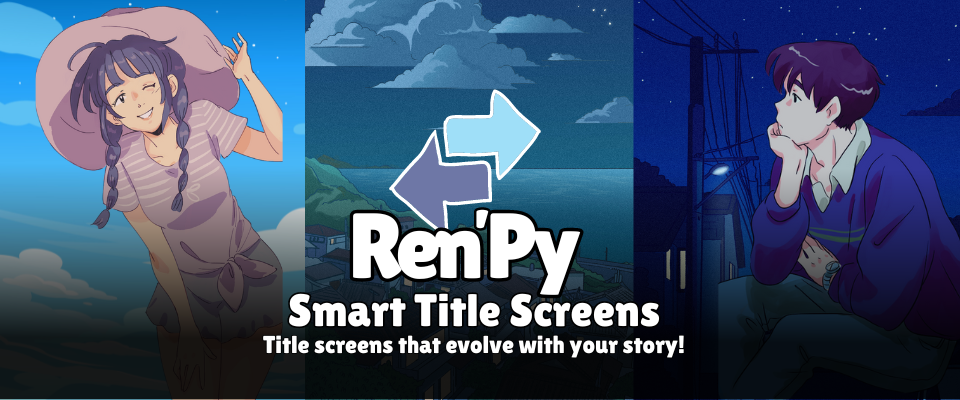 Make Visual Novels! Smart Title Screens is now available! - itch.io