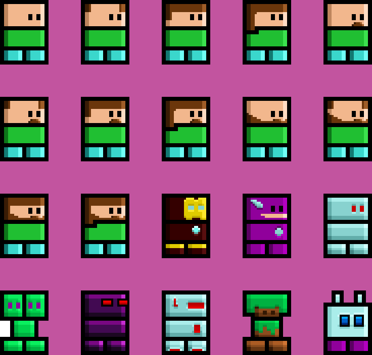 Boxville - Pixel box characters by Aim studios