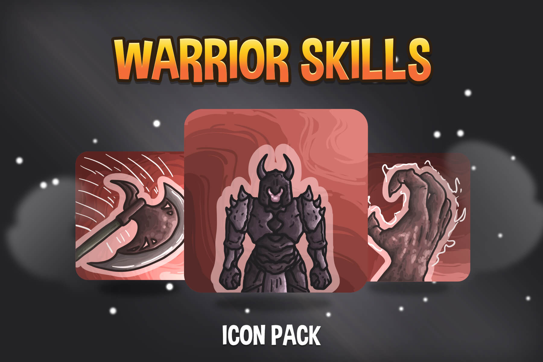 Warrior Skills Icon Pack by Free Game Assets (GUI, Sprite, Tilesets)