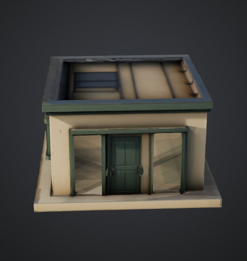 3D combat house by GameAssetsPro