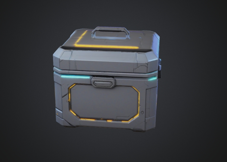 3D Loot Box Model by GameAssetsPro