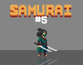 Samurai #5 2D Pixel Art by Mattz Art