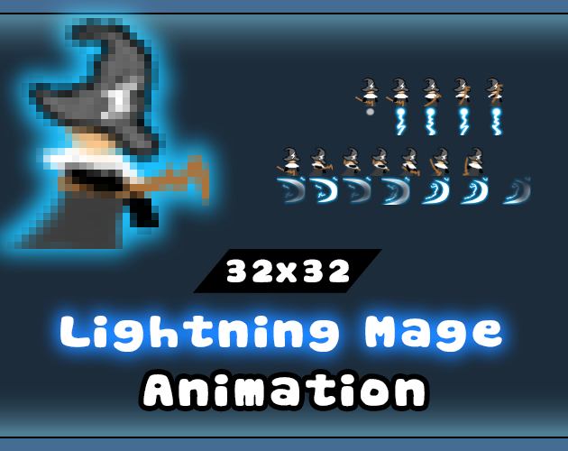Lightning Mage Character by lotus_garden