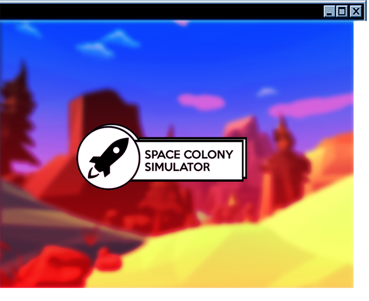 Space colony simulator by Irene Sanz