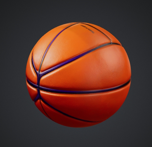 3D basketball Model by GameAssetsPro