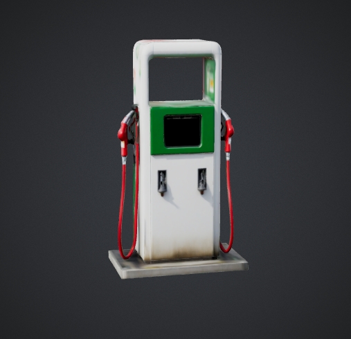 3D petrol pump by GameAssetsPro