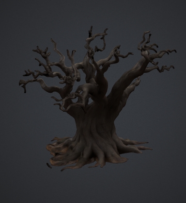 3D creepy tree by GameAssetsPro