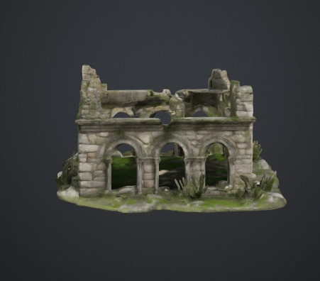 3D model of old ruin by GameAssetsPro