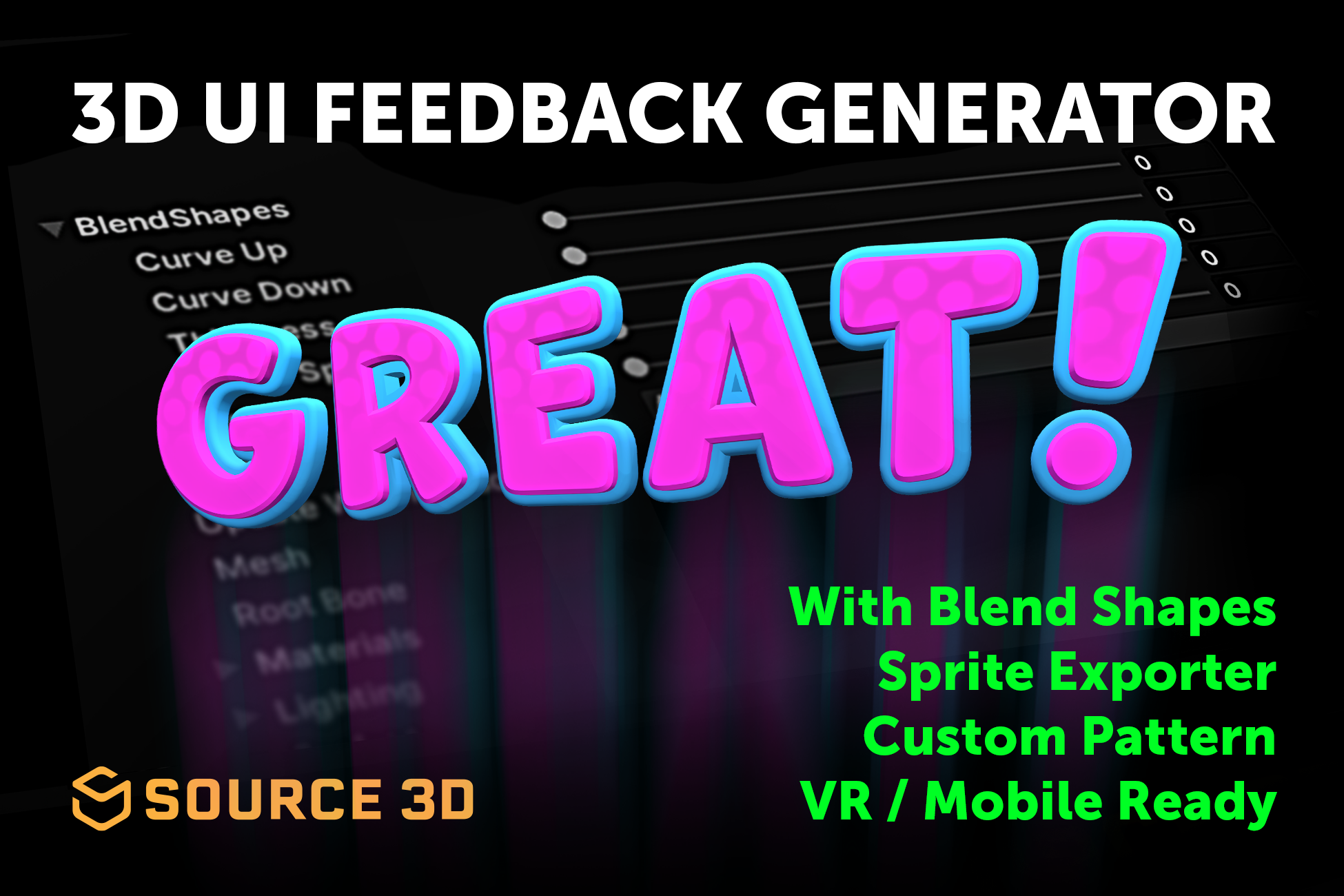 3D UI Feedback Generator - Unity Asset - itch.io