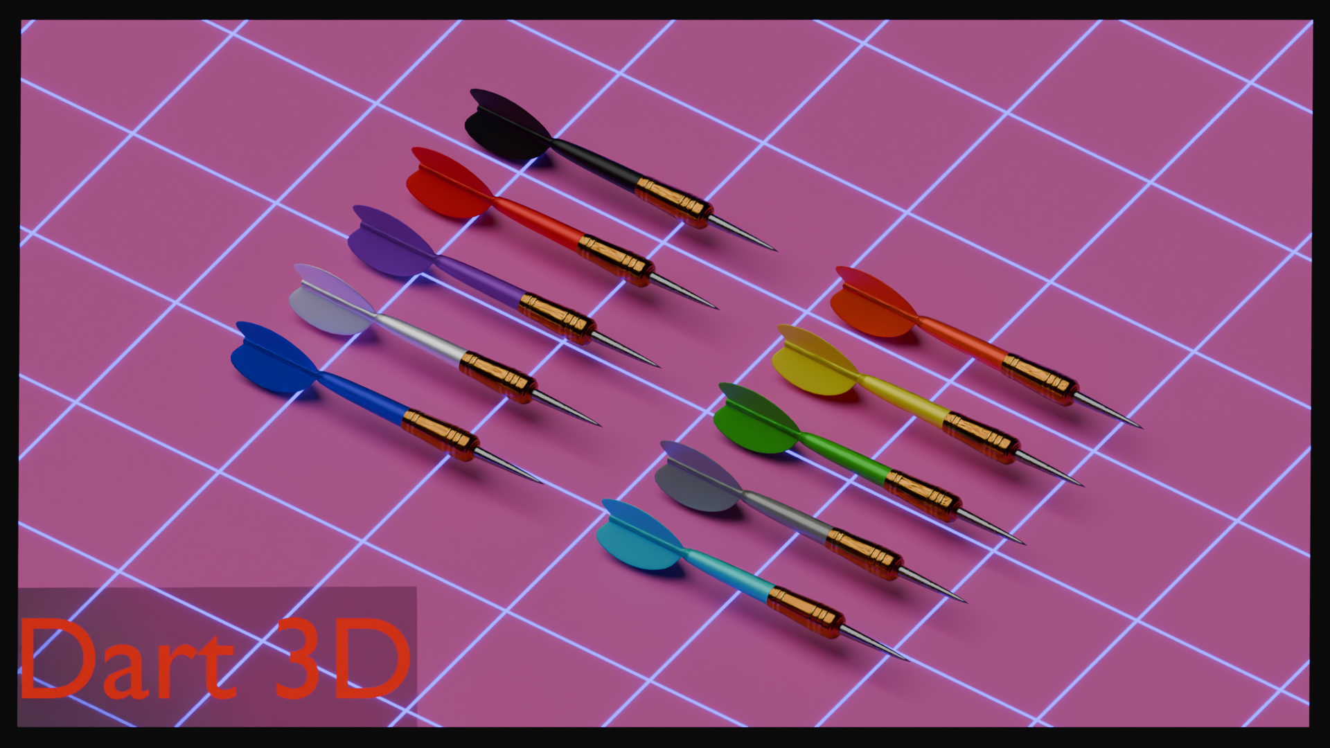 3d Dart Model by quickedgesModels
