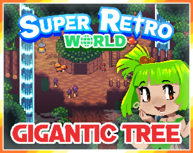RPG asset tileset Gigantic Tree pack (Super Retro World by Gif) by Gif