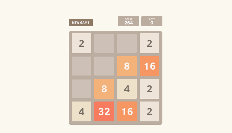 2048 Puzzle Game by Hassam17