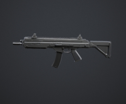 3D UMP45 submachine gun by GameAssetsPro