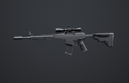 3D SV98 sniper rifle by GameAssetsPro