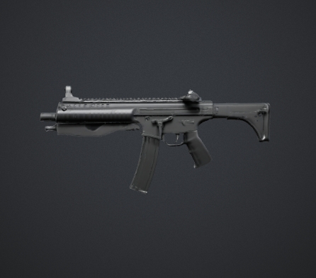 MP5 submachine gun 3D by GameAssetsPro