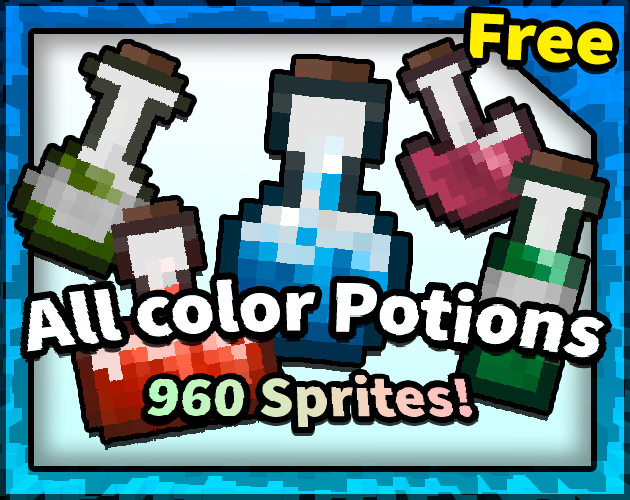 [Free] All color Potions | 950+ Spites by Apostoll