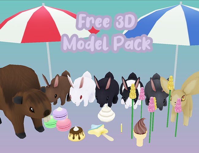 Free 3D Model Pack by RikaCreature