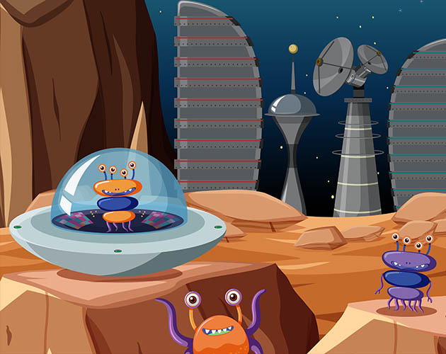 Alien pairs of cards by EvaLancelot