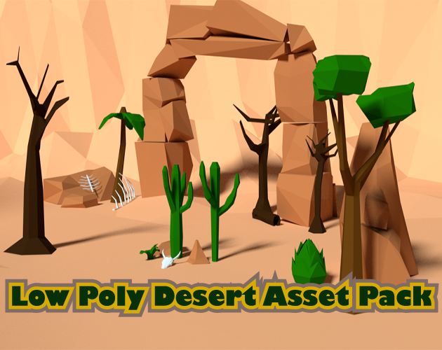 Low Poly Desert game ready Asset by rhildebrandt