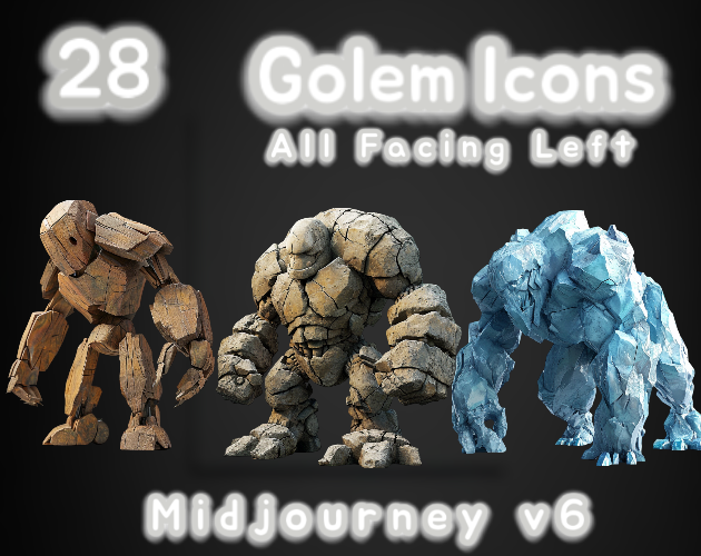 28 Golem Icons | MJv6 by Dreaming Of Light