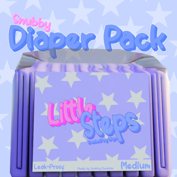 Snubby's Little Steps 10pc Diaper Pack (VRC/Resonite/Blender) by Snubster