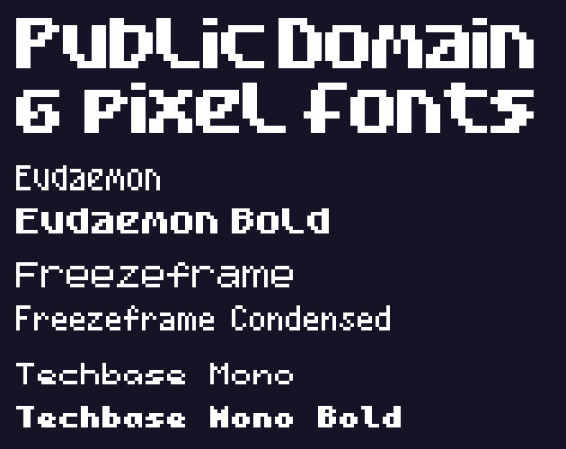 Pixel Font Pack by Bekoha