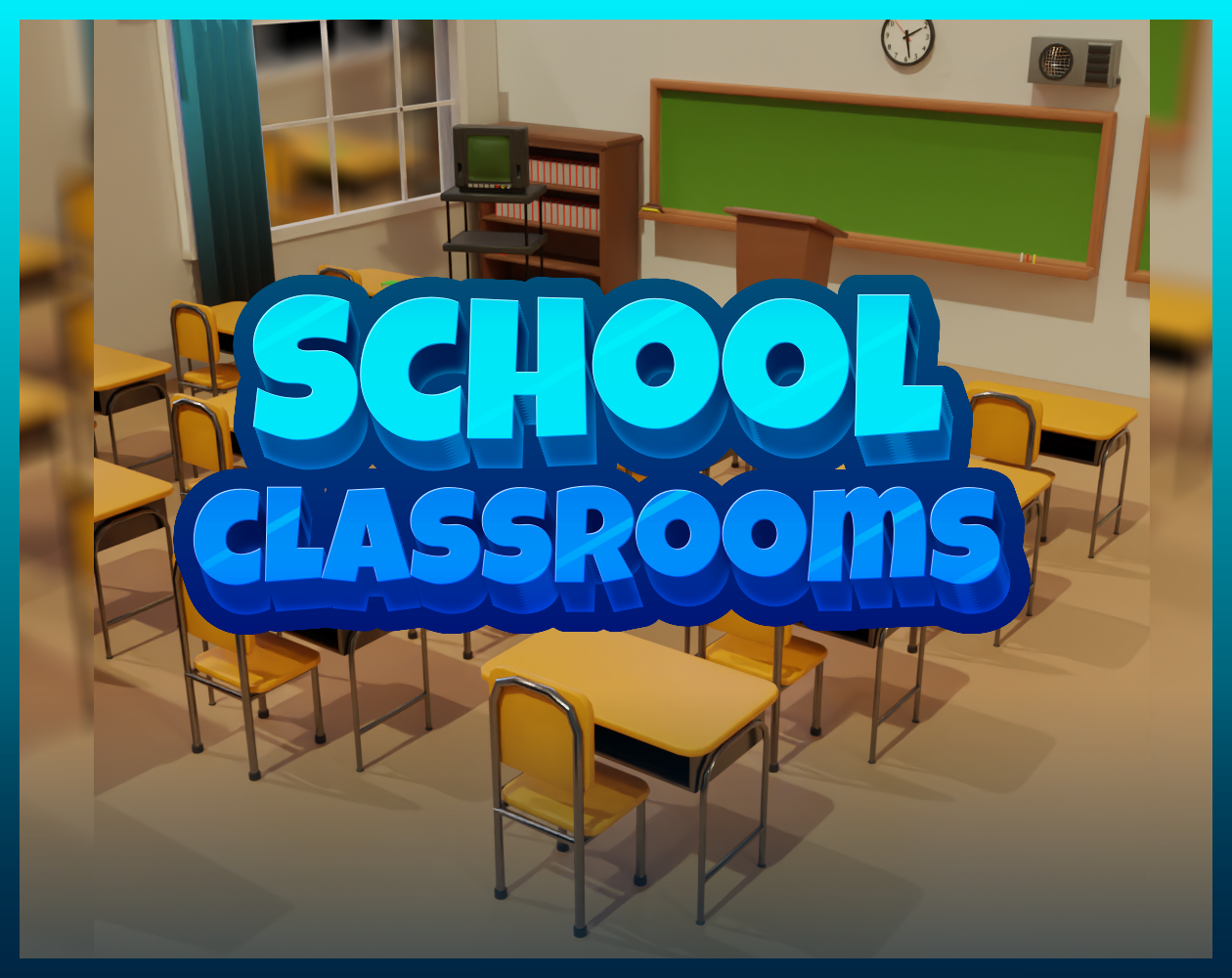 School Classrooms Asset Pack by styloo