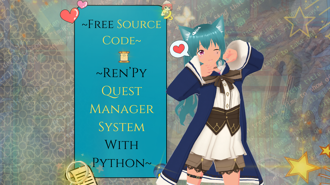 Ren'Py Quest Manager Source Code: Build Dynamic Quests with Python by Discover with Mia
