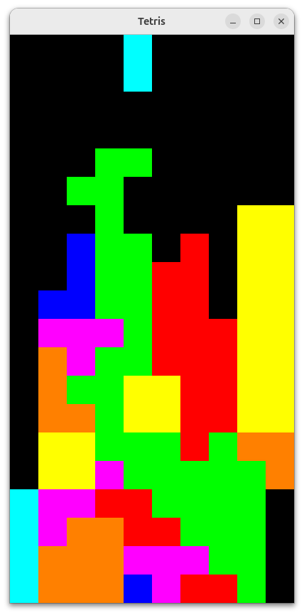 Tetris Clone coded in C++ (Linux only) by Ticoloi