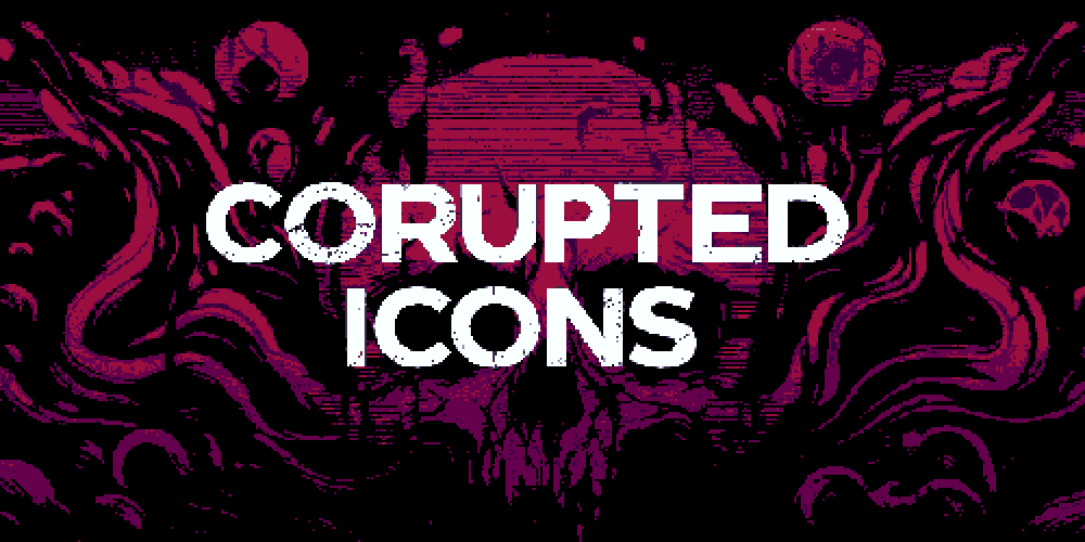 Corrupted Icons: Dark Pixel Art App Icons by Surfraphael