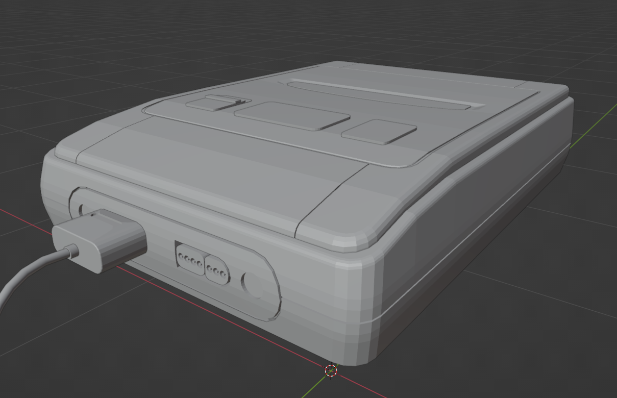 SNES 3D Model by TrashBoat93