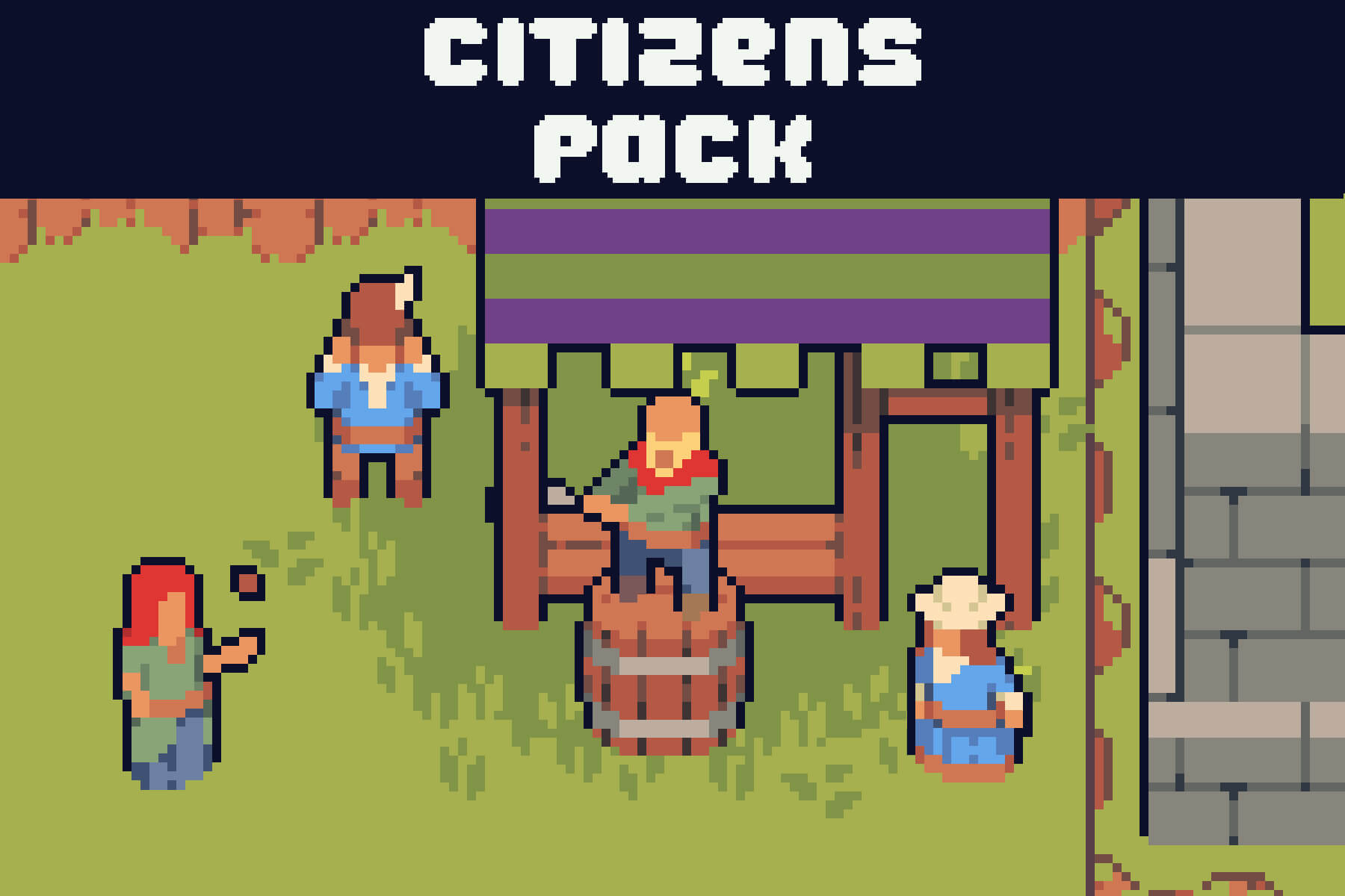 Free Pixel Citizens for Top-Down TD by Free Game Assets (GUI, Sprite ...