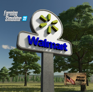 FS22 Placeable Walmart Supercenter by Sheriff_Modding