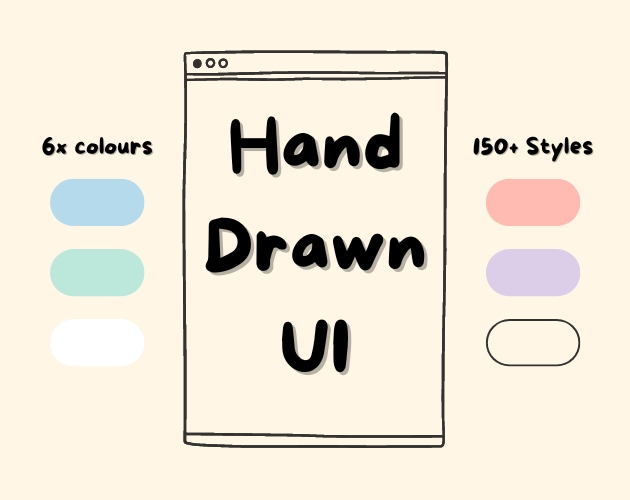 Hand Drawn UI Pack by Hazmat Game Studios