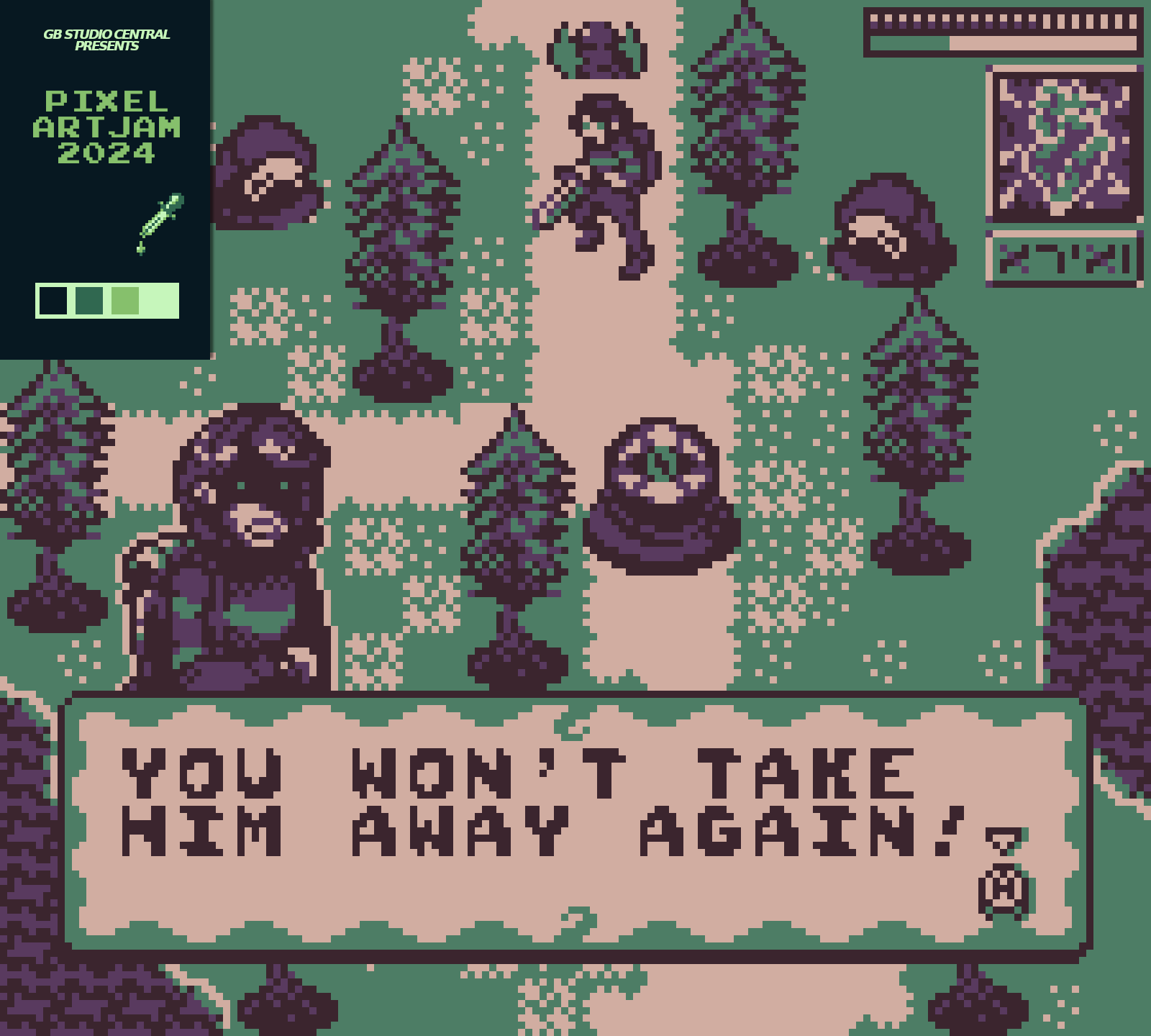 Kiss of the Void - Losing it All (GB Pixel Art Jam 2024) by Amos