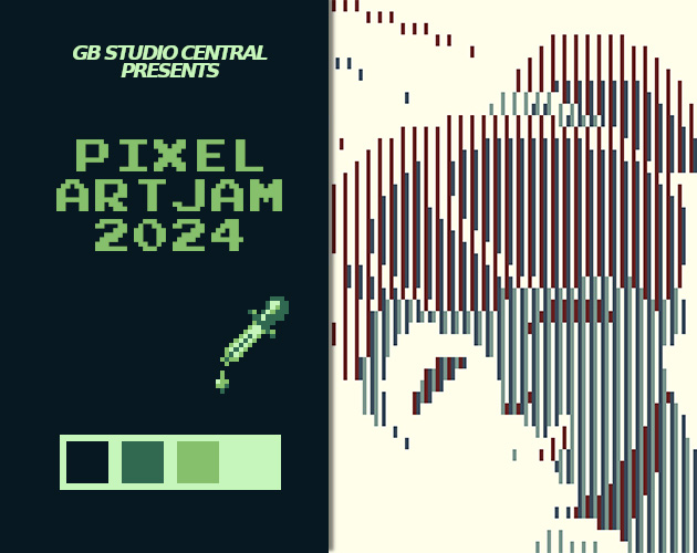 Rain Gets Better — GB Pixel Art Jam 2024 Submission by ERIC_MACK