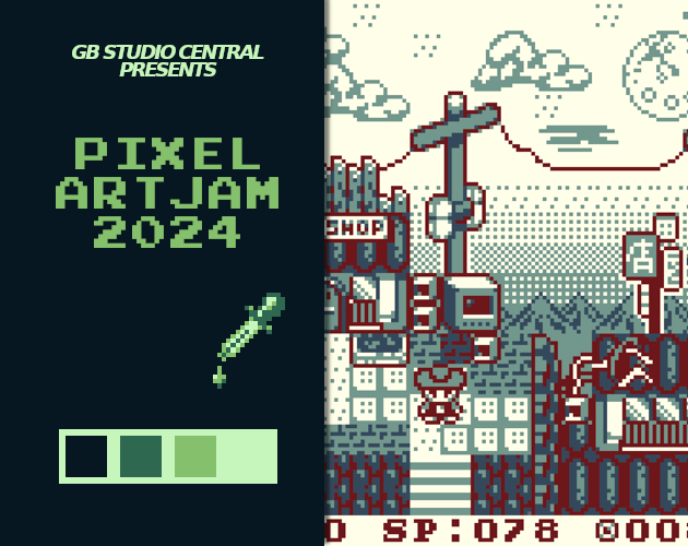 Flesh Smoothie 2024 GB Pixel Art Jam submission by flesh.smoothie