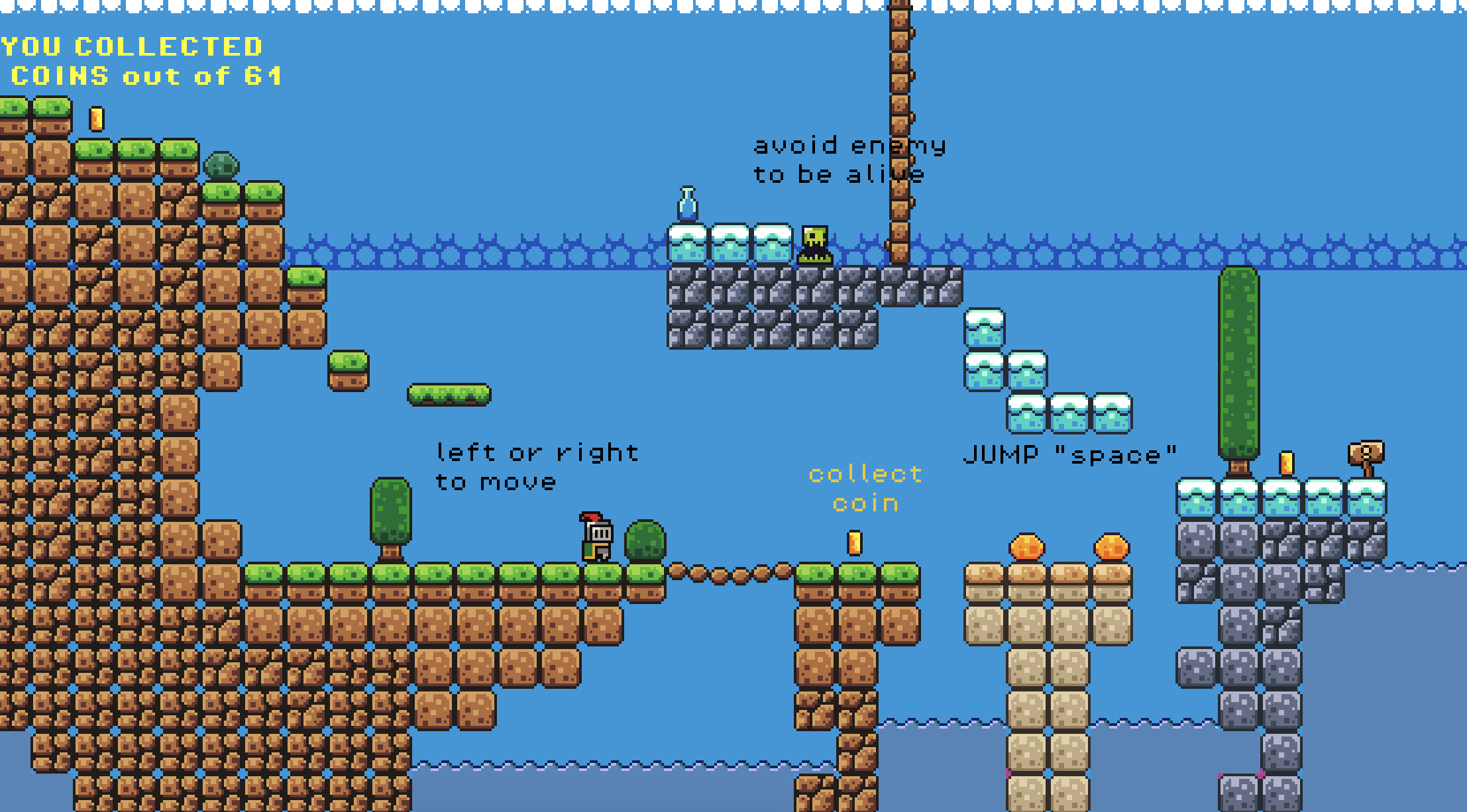 Simple 2D platformer - Coin collector by Vaibhav_NST