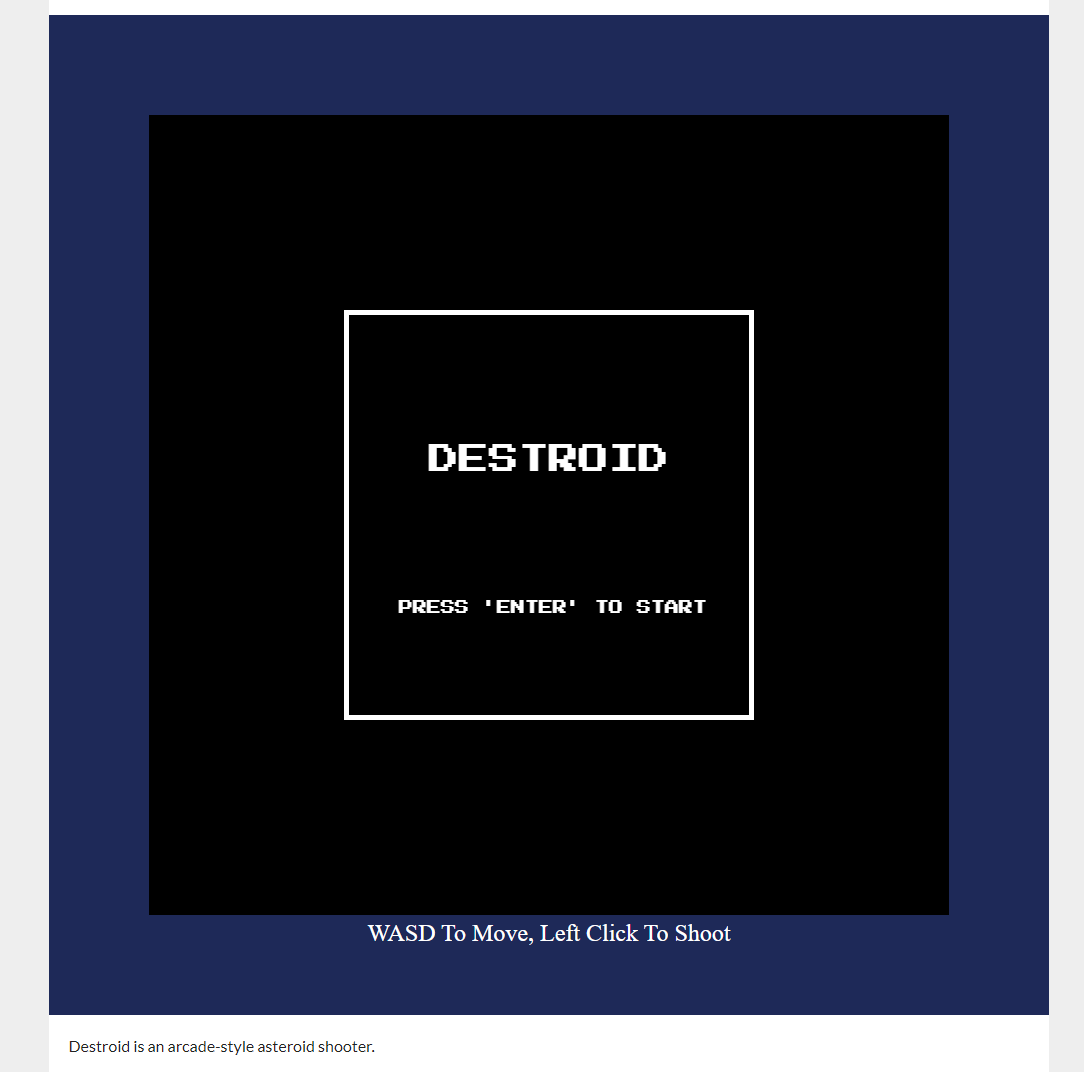 Destroid v1.1 changelog - itch.io