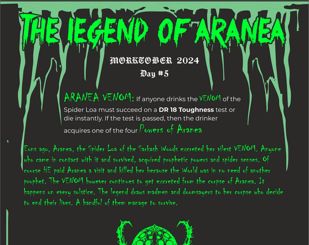 The Legend of Aranea by Mork_Addict