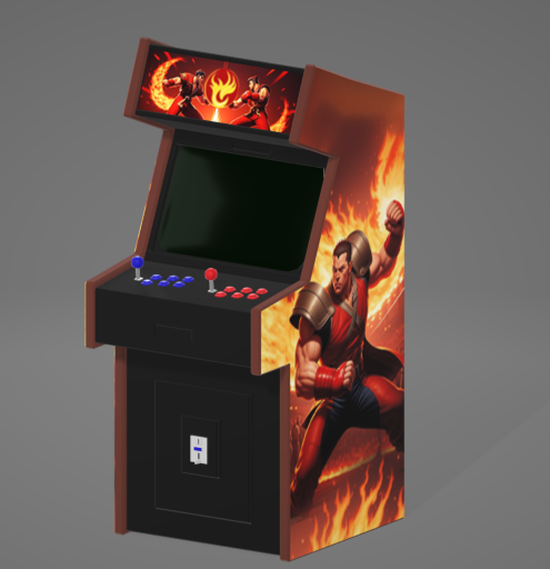 Fighting Game Arcade Machine by NoppawatMenlaem