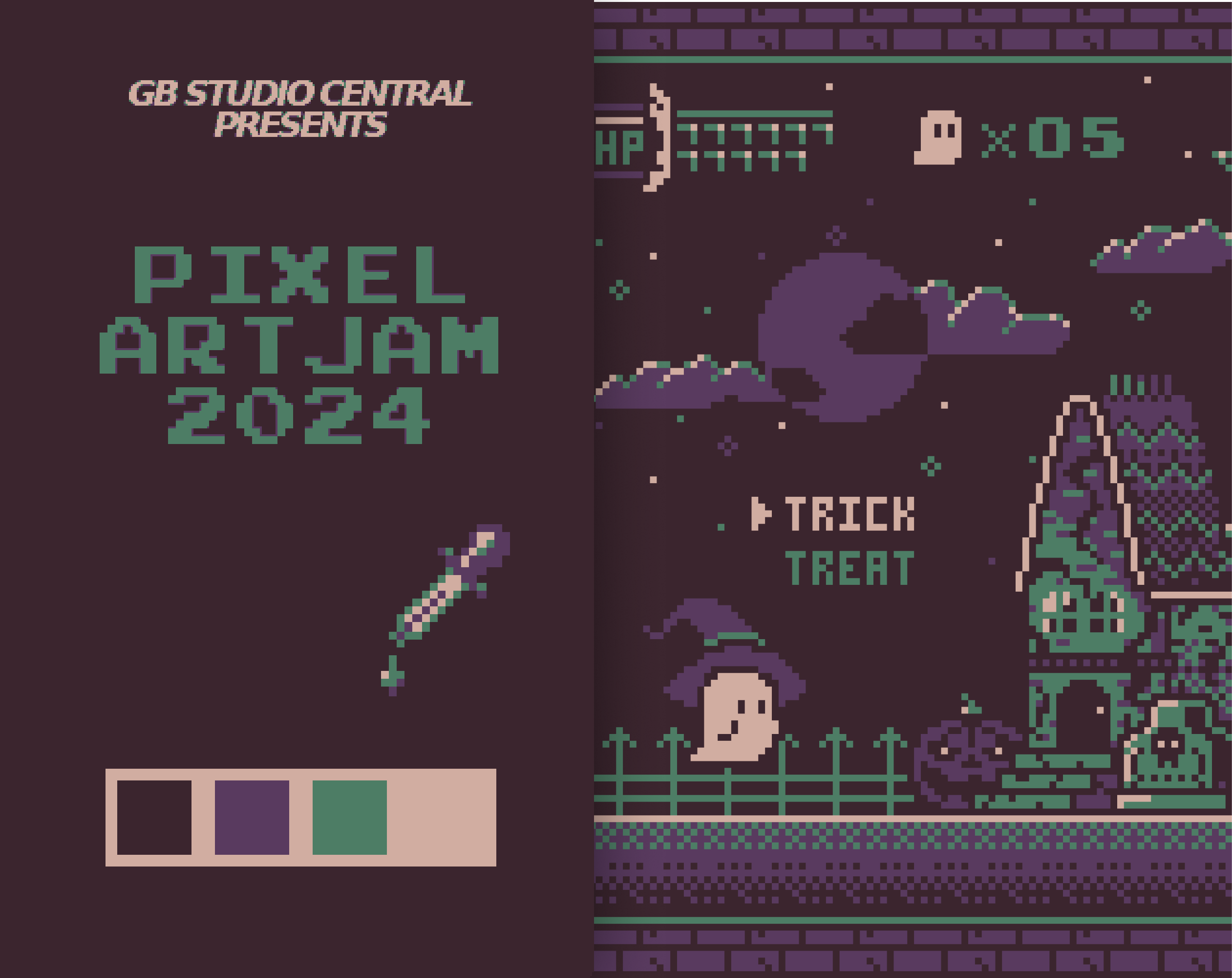Trick or Treat | GB Pixel Art Jam 2024 by thismercury