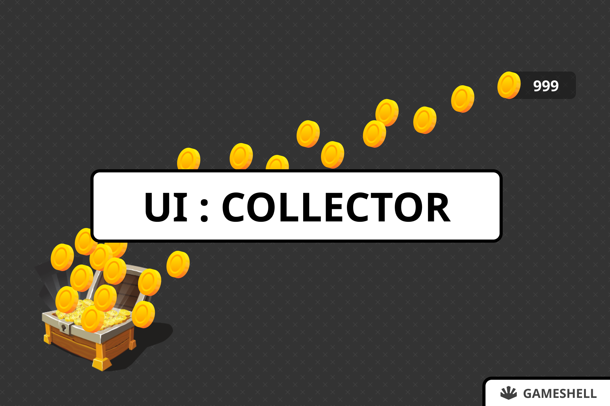 GameShell UI:Collector - coin/pickup collecting animation by GameShell