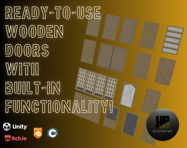Unlock Seamless Gameplay with Ready-to-Use Wooden Door Assets! by RJ ...