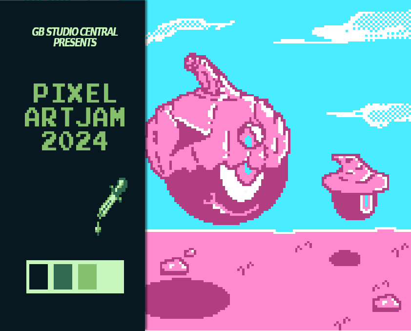 GB Pixelart Jam 2024 - Spooky Eyes by SwinFu for GB Pixel Art Jam 2024 - itch.io