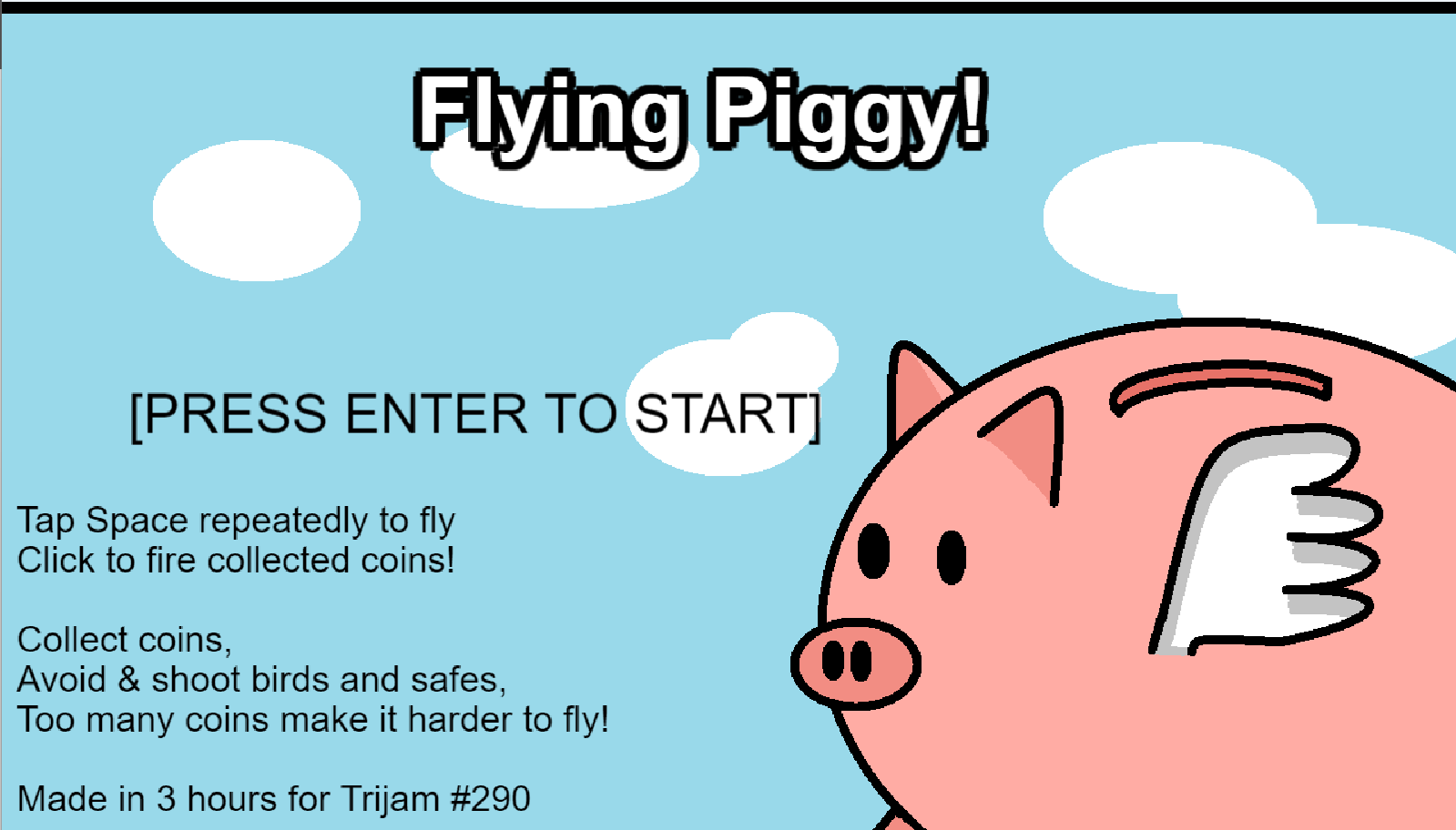 Flying Piggy! by Fluburbio