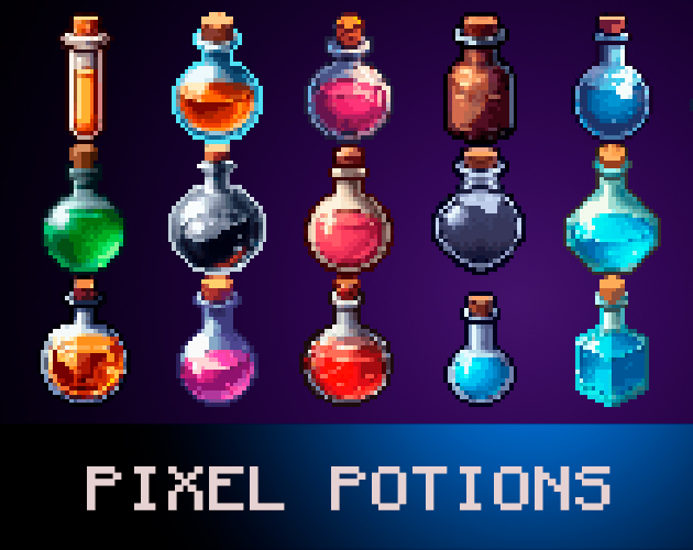 Pixel Potions Pack 1 by FortressSide