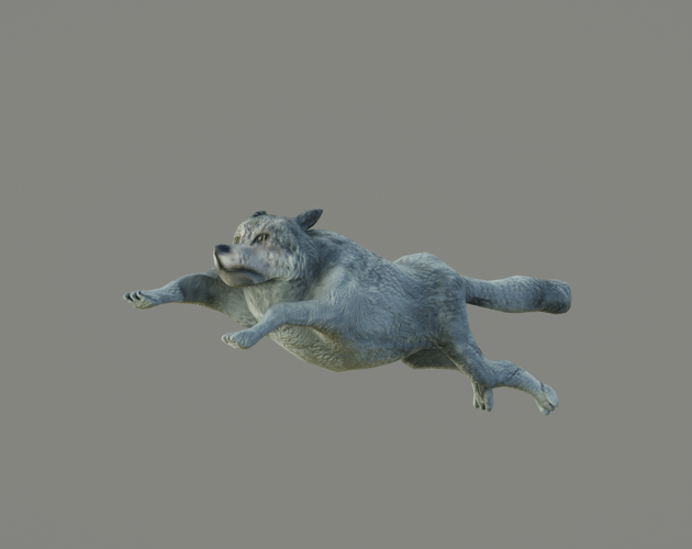Low Poly Wolf by ManNeko