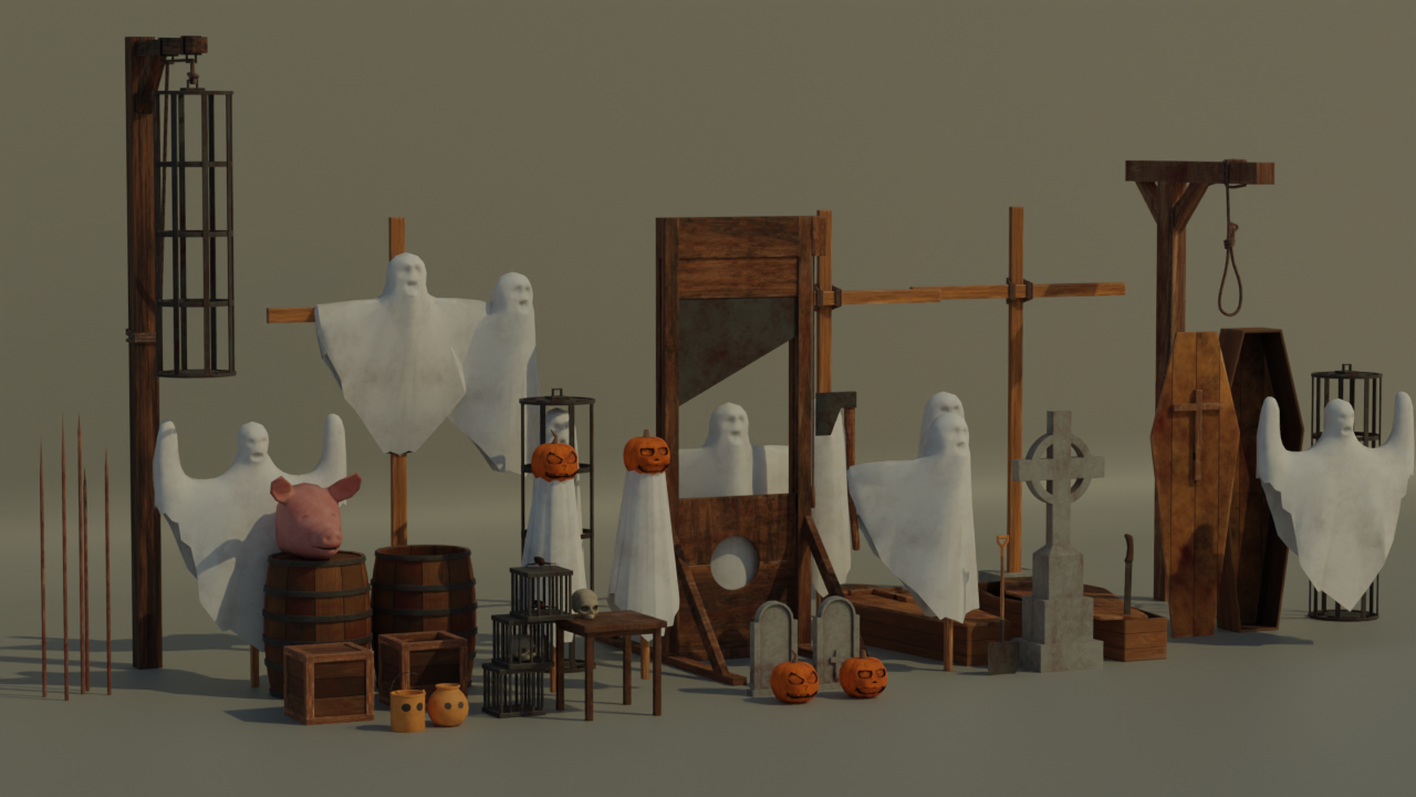 Spooky Prop Set by loafbrr