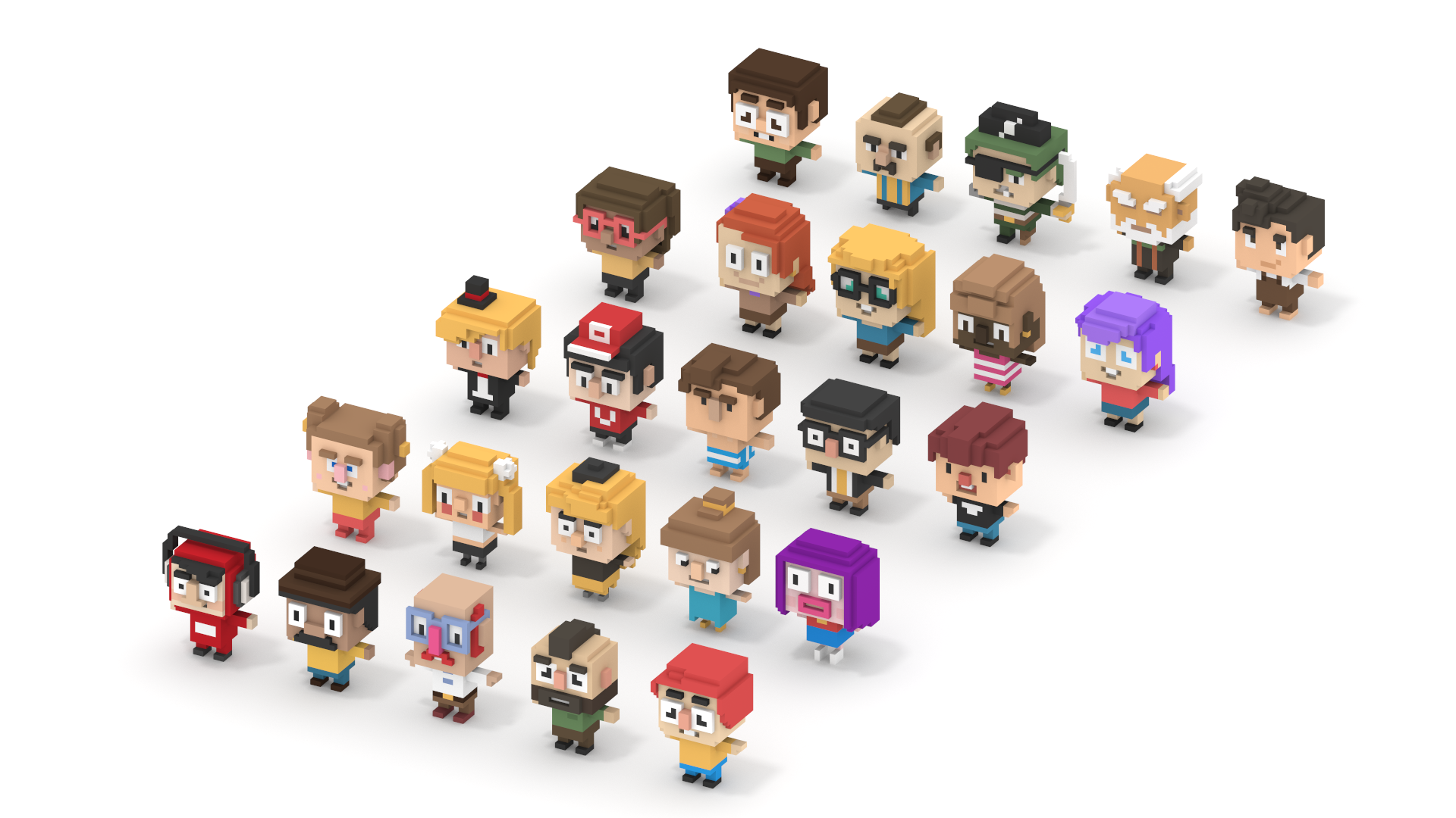 Tiny 3D Characters - Game Asset Pack by Dani Desa